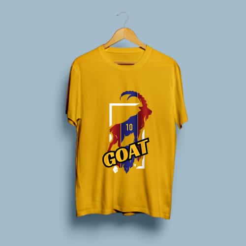 FC Barcelona Goat Graphic Round Neck Tshirt - Footballmonk