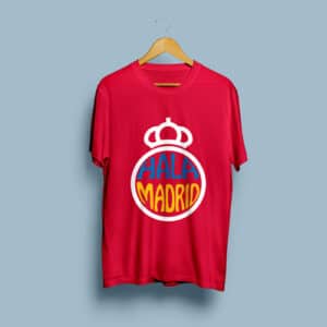 Hala Madrid Typography Graphic Round Neck Tshirt - Footballmonk
