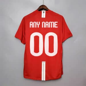 [Premium Quality] Manchester United Home 2008 Retro Customisable Jersey ...