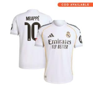 [Premium Quality] Real Madrid Home Mbappe 2025-26 Jersey - Footballmonk